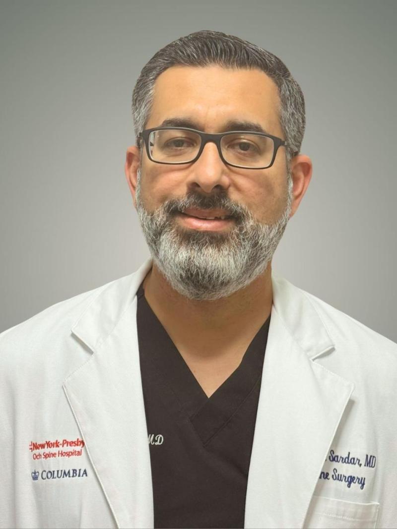Zeeshan M. Sardar, MD | Columbia Orthopedic Surgery